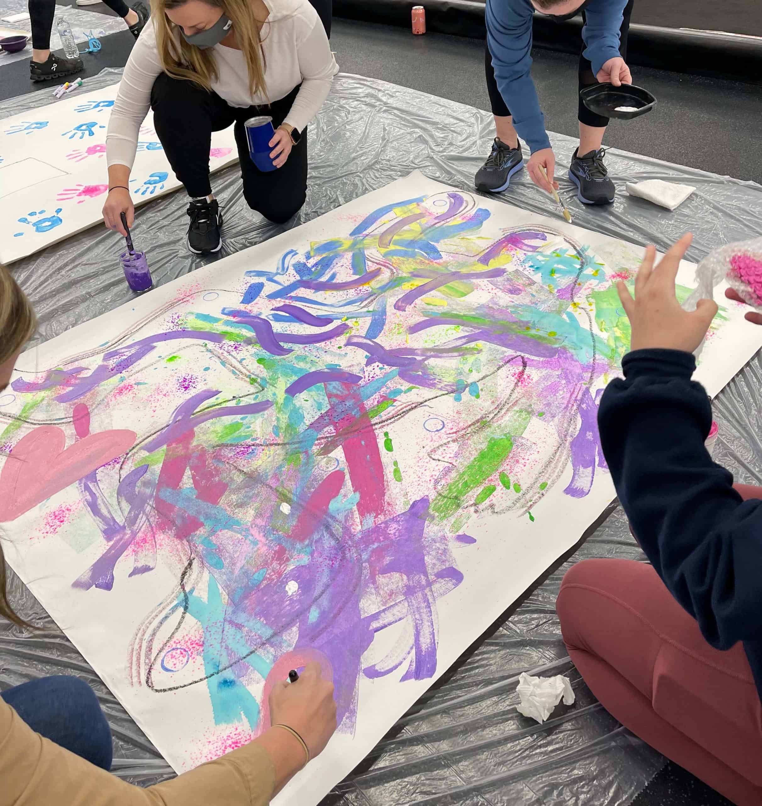 Group Collaborative Mural – Hello Yellow